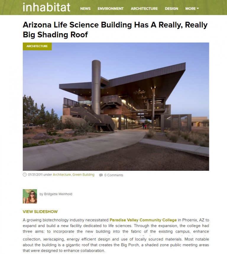 Inhabitat: “Arizona Life Science Building Has a Really, Really Big ...